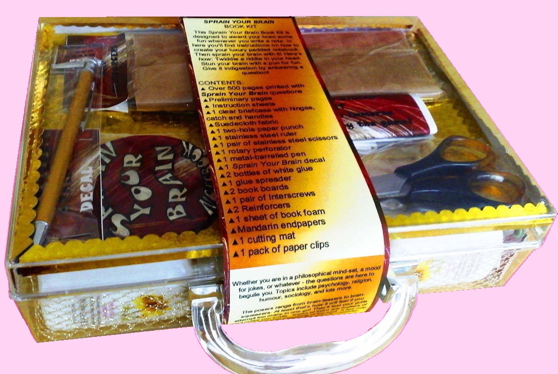 BOOK KIT. Make Your Own Bookpad. Includes Acrylic Case, Around 520 ...