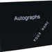 PERSONALISED Blank Autograph Book Around 96 Blank Pages of Various ...