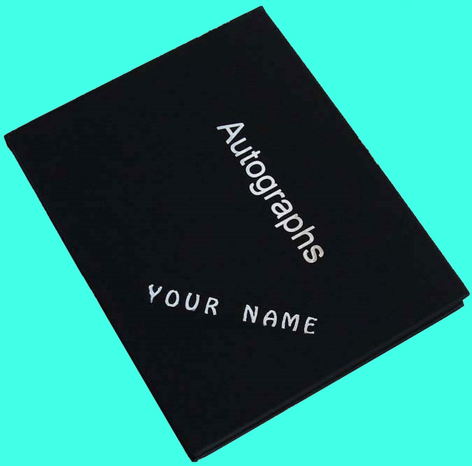 PERSONALISED Blank Autograph Book Around 96 Blank Pages of Various ...