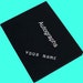 PERSONALISED Blank Autograph Book Around 96 Blank Pages of Various ...