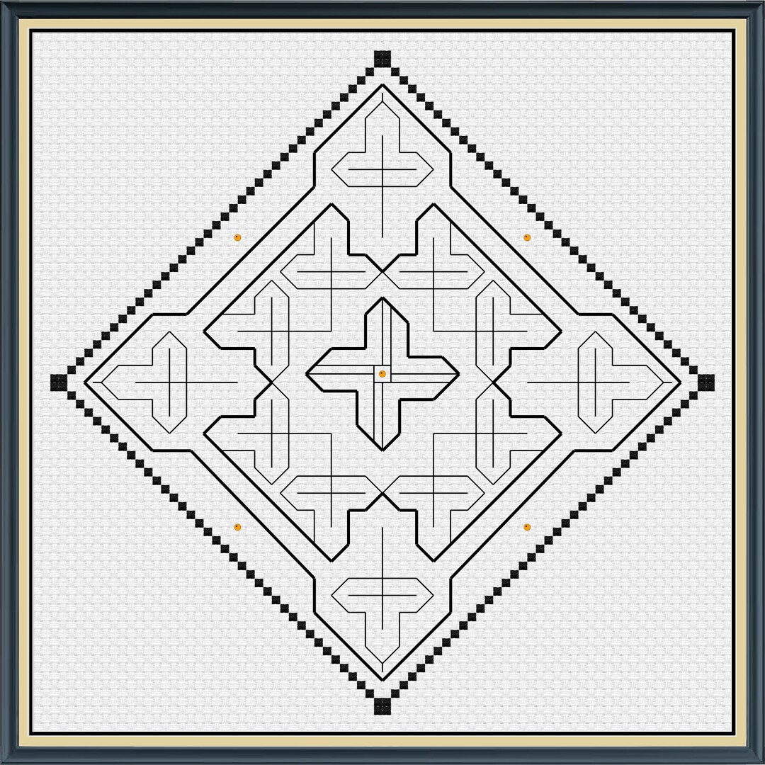 Adam and Eve - Beaded Blackwork Embroidery Chart - Etsy