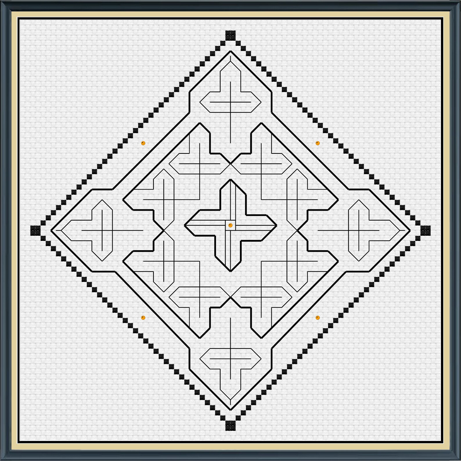 Adam and Eve - Beaded Blackwork Embroidery Chart - Etsy