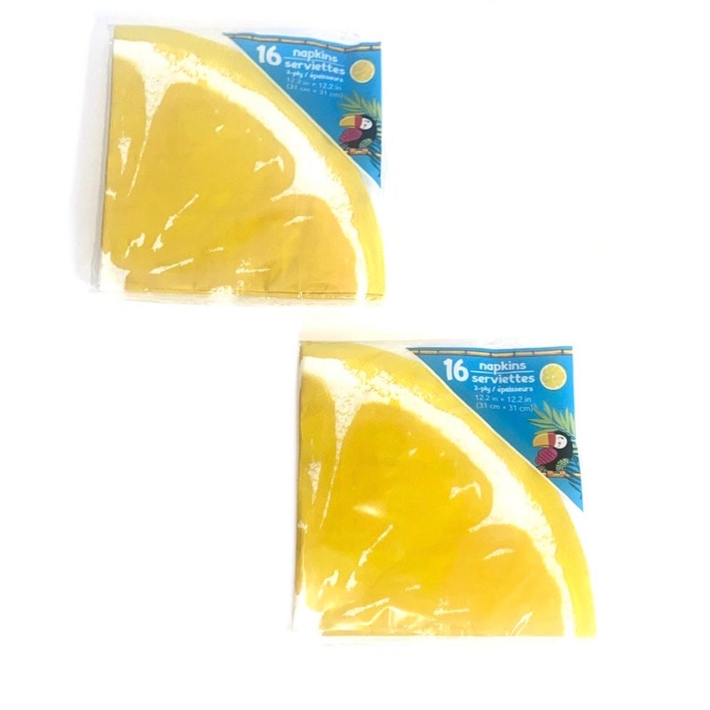 Lemon Paper Napkins - Etsy
