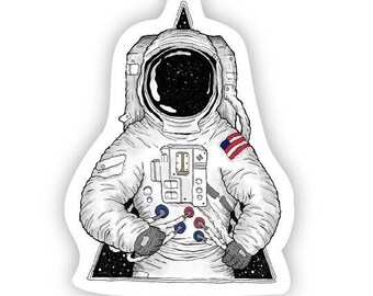 Astronaut Sticker Waterproof Vinyl Decal Frenchie - Etsy