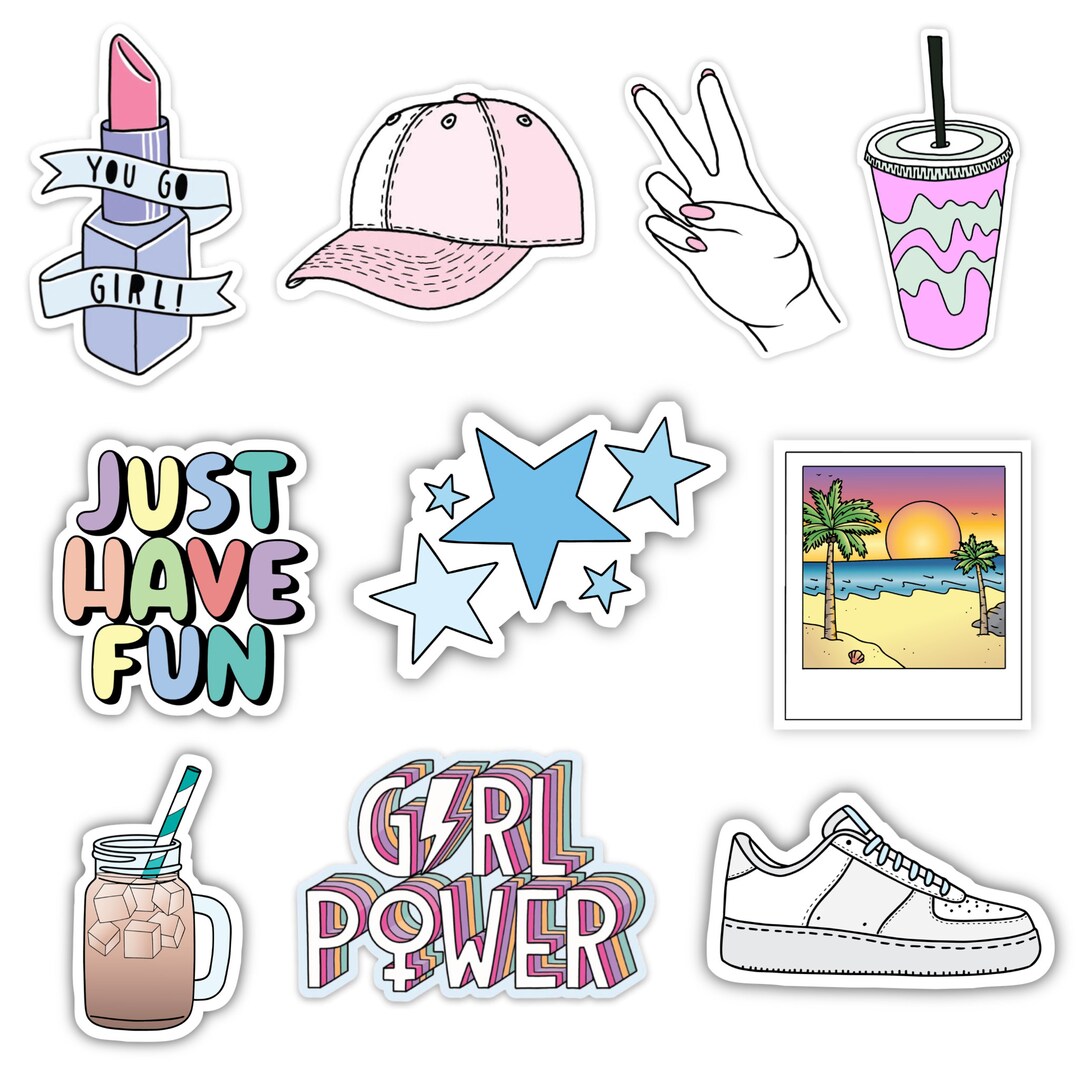 Big Moods Girl Power VSCO Aesthetic Sticker Pack 10pc - Etsy