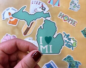 The Great Lake State Michigan Sticker - Etsy