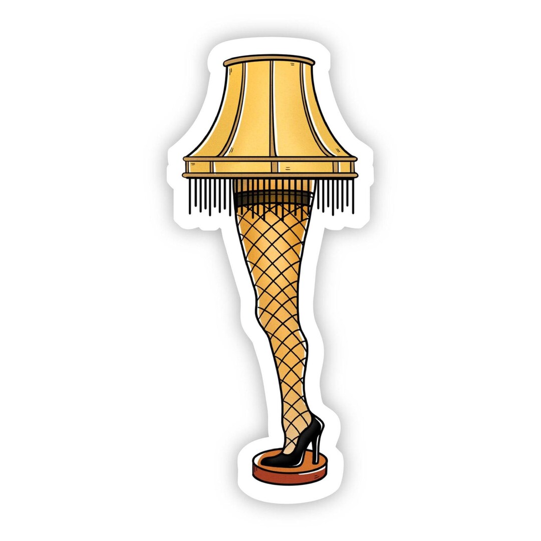 Leg Lamp Holiday Sticker Laptop Stickers, Waterproof Stickers, Water ...
