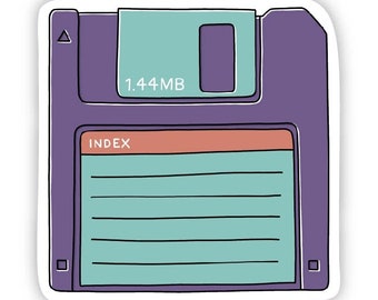 Floppy Disk Sticker - Etsy