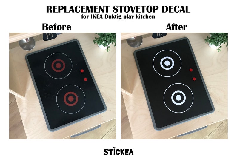 Replacement Hob Sticker for Duktig Play Kitchen (stovetop NOT Included ...