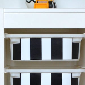 Black and White Wrap Stickers for IKEA Trofast Storage Box ...