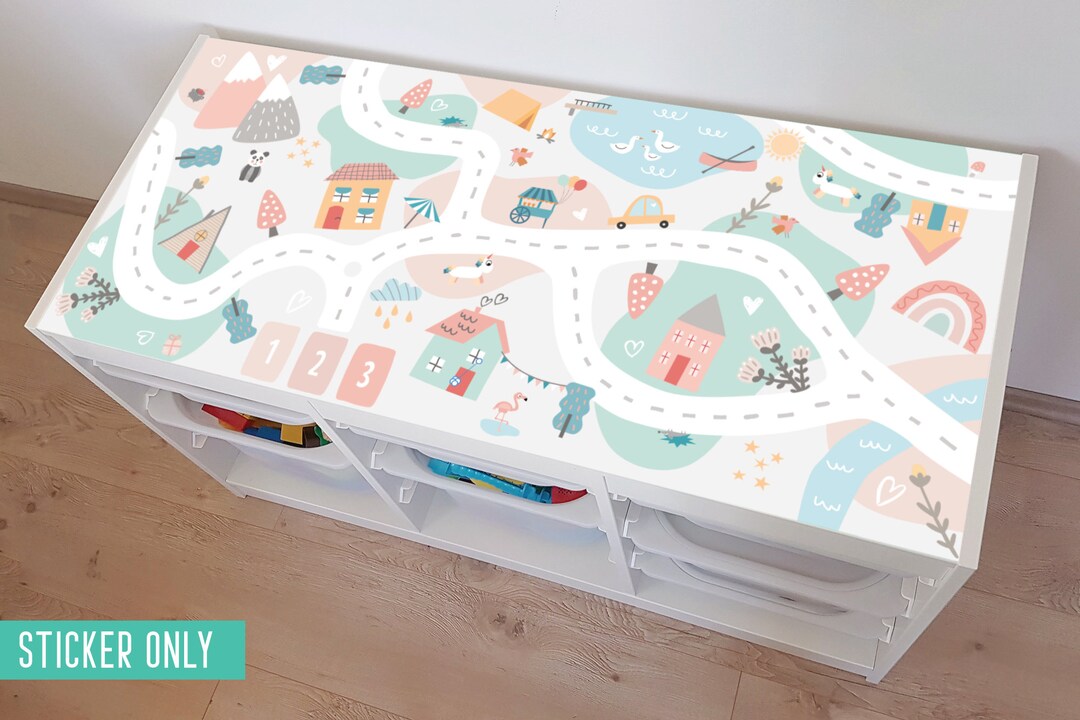 Charmville Decal for IKEA Trofast WHITE Storage System trofast Unit NOT ...