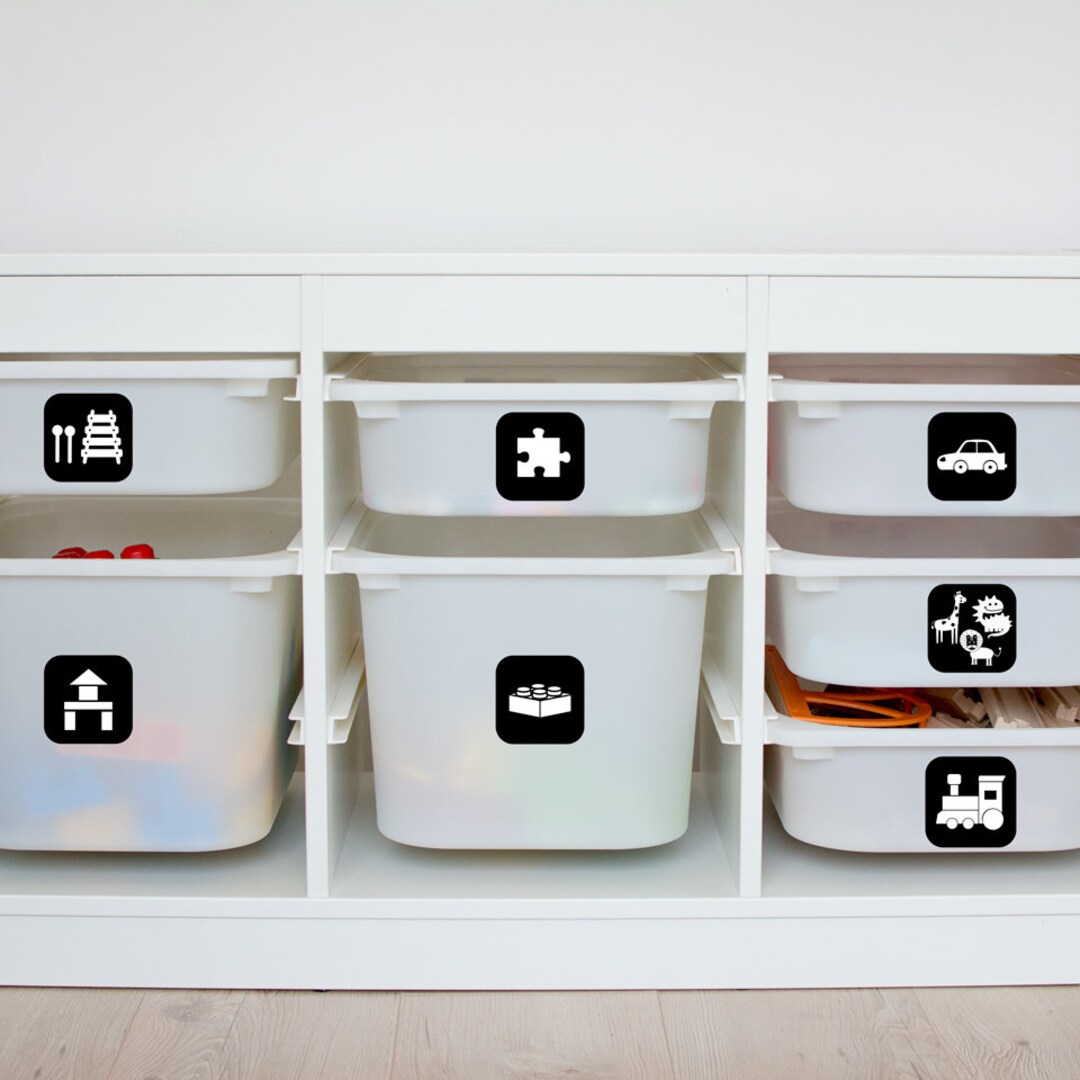 Toy Organisation Label Decals for IKEA TROFAST Boxes - Etsy