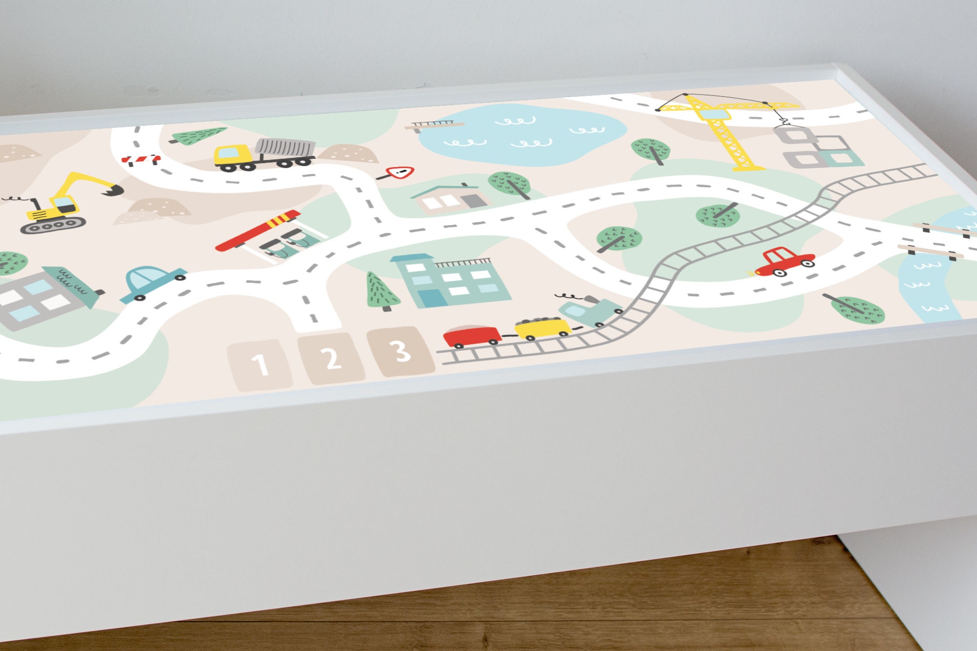 Bohemian Roads Sticker for IKEA Dundra Table sticker Only - Etsy