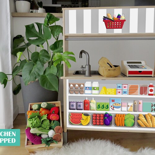 Play Kitchen Stickers Decal Set Mix and Match Fits on Ikea - Etsy