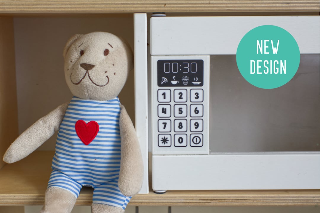 Microwave Oven Button Sticker for IKEA Duktig Play Kitchen (furniture ...