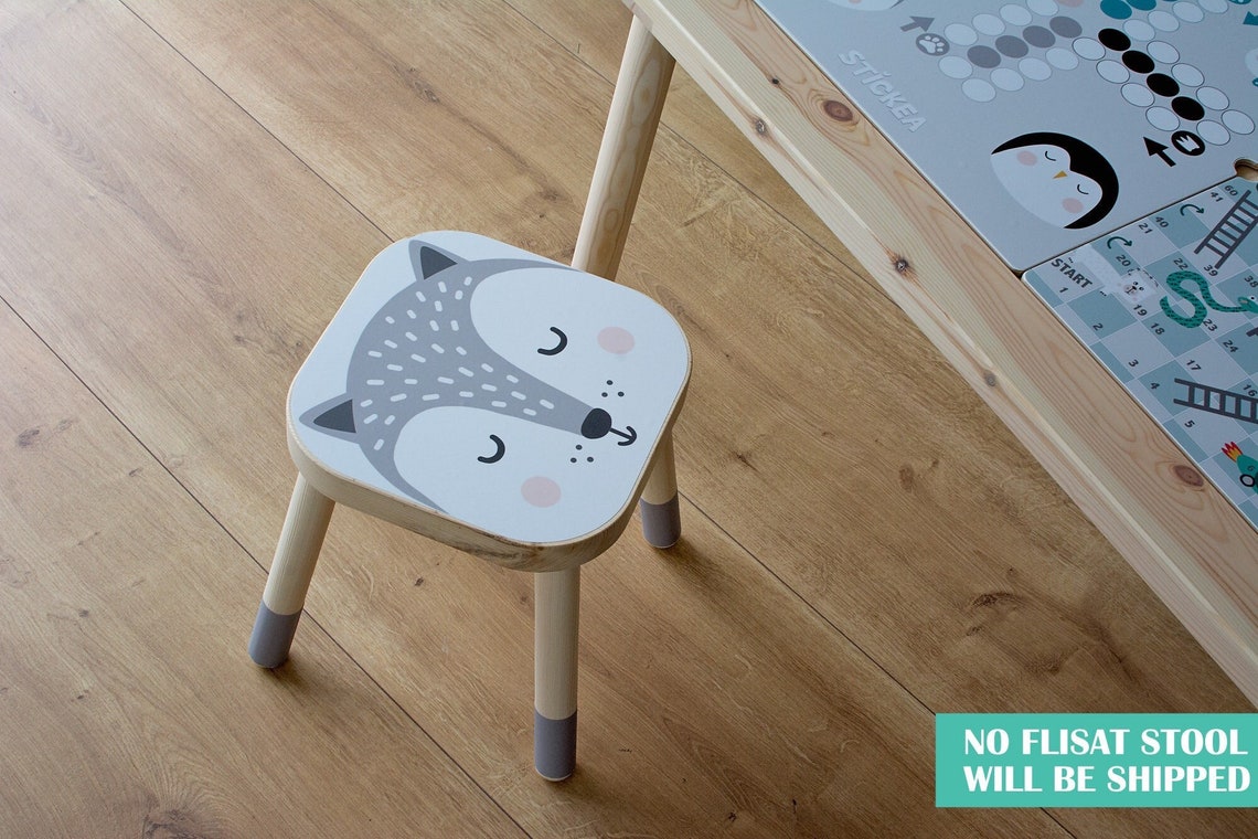 IKEA FLISAT Stool Decal Husky stool NOT Included - Etsy