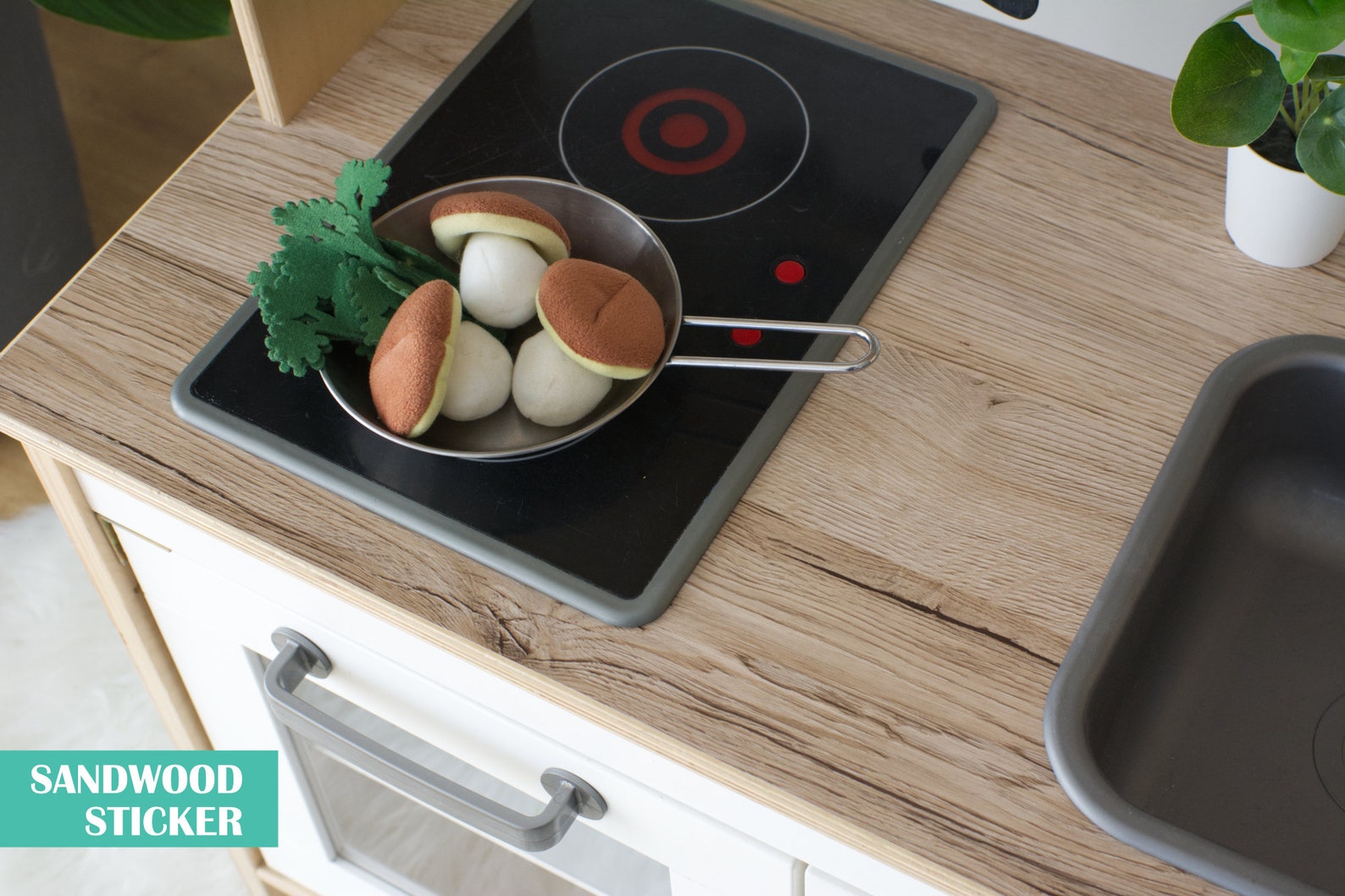 Wooden Countertop Sticker for IKEA Duktig Play Kitchen Sand | Etsy