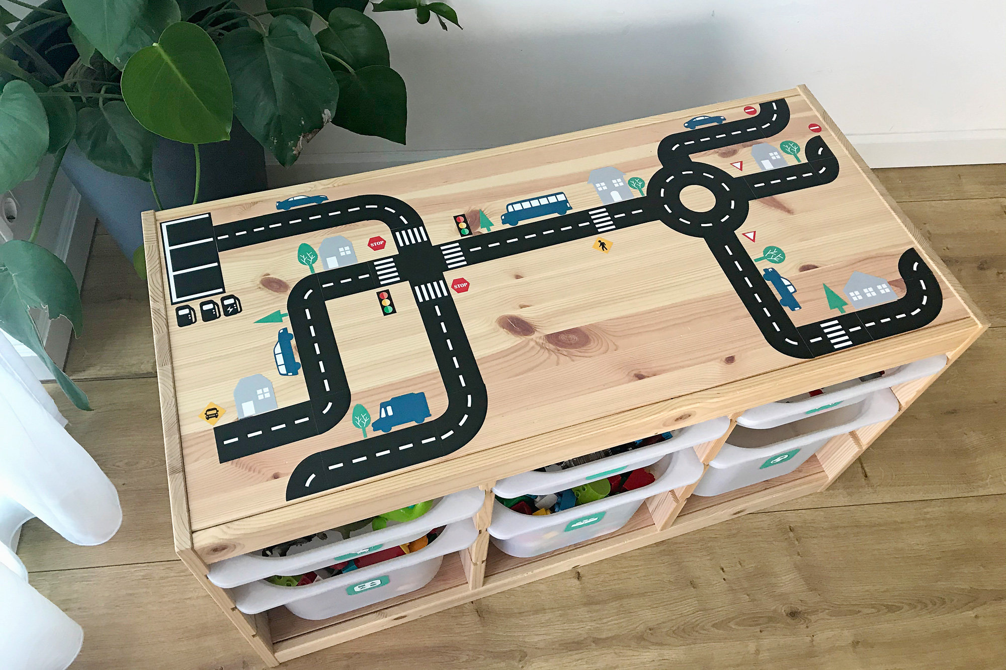 Black Road Sticker Set for IKEA Trofast Storage System - Etsy UK