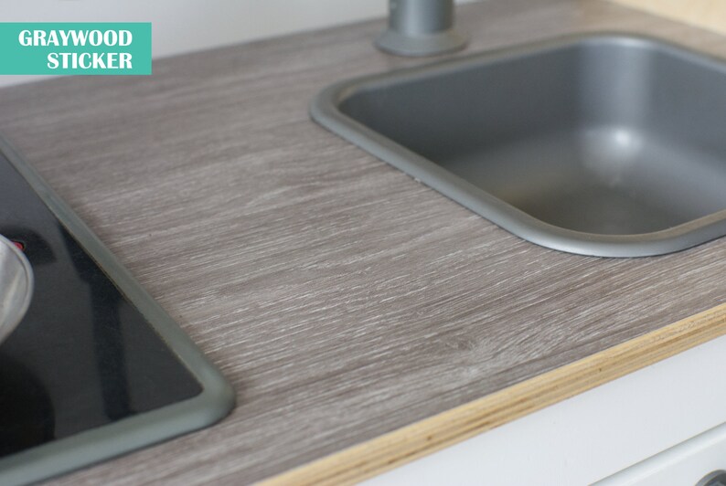 Wooden Countertop Sticker for IKEA Duktig Play Kitchen Sand | Etsy
