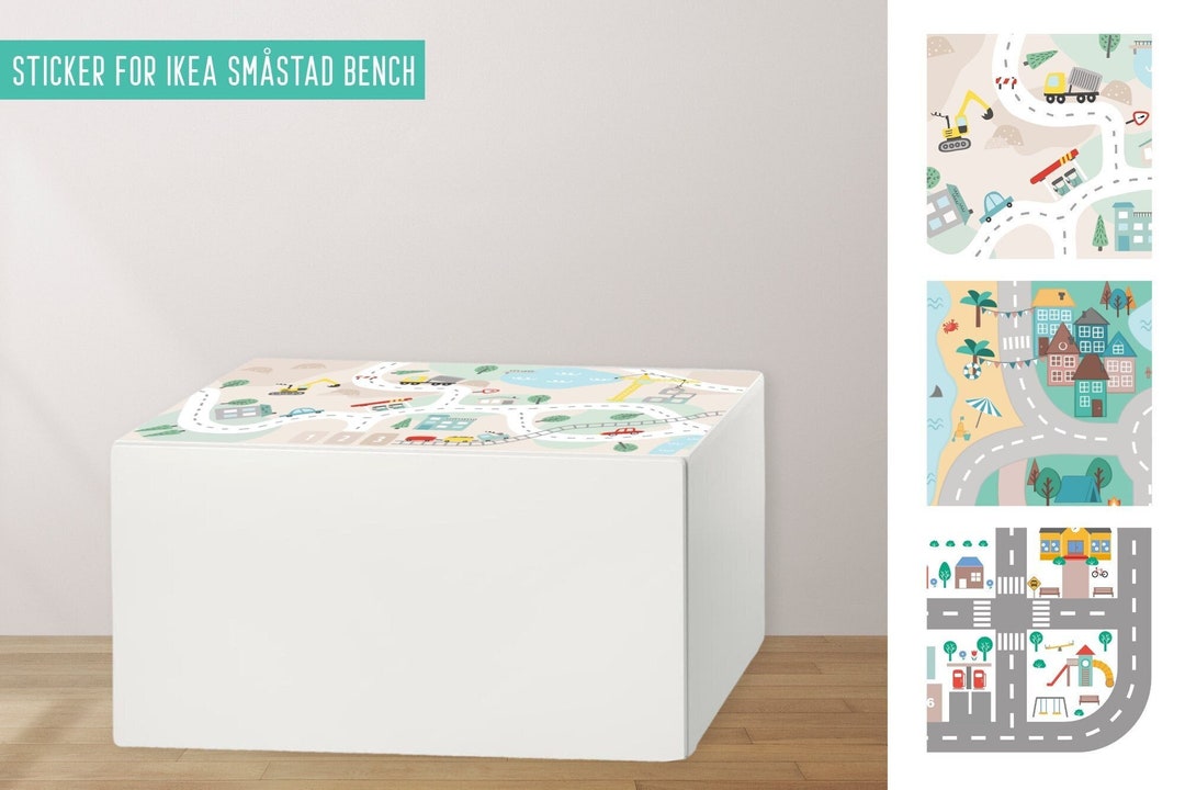 Bohemian Roads, Family Trip, City Roads Decal for IKEA SMASTAD Bench ...