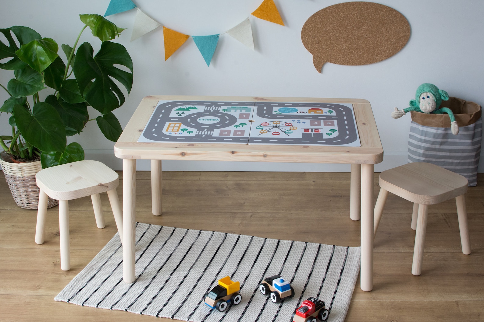 IKEA Flisat Children's Table Decal City Roads flisat | Etsy