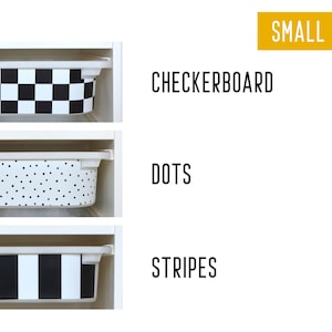 Black and White Wrap Stickers for IKEA Trofast Storage Box ...