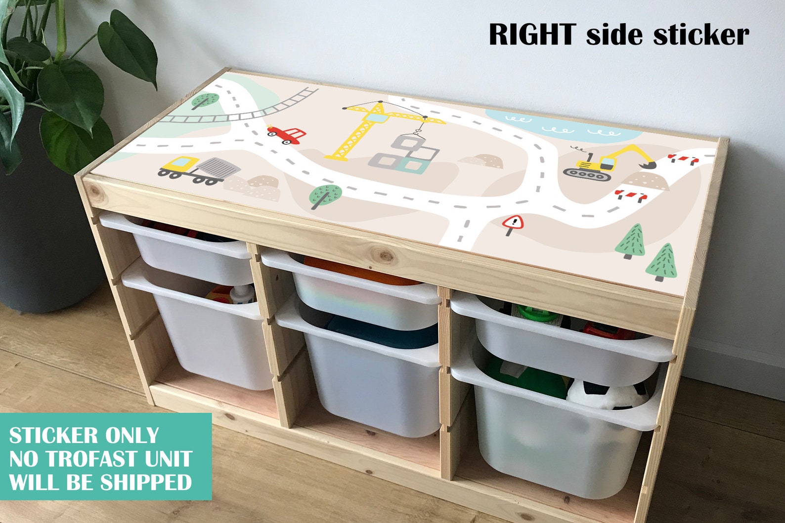 Bohemian Roads Sticker for IKEA TROFAST Pine Storage System (trofast ...