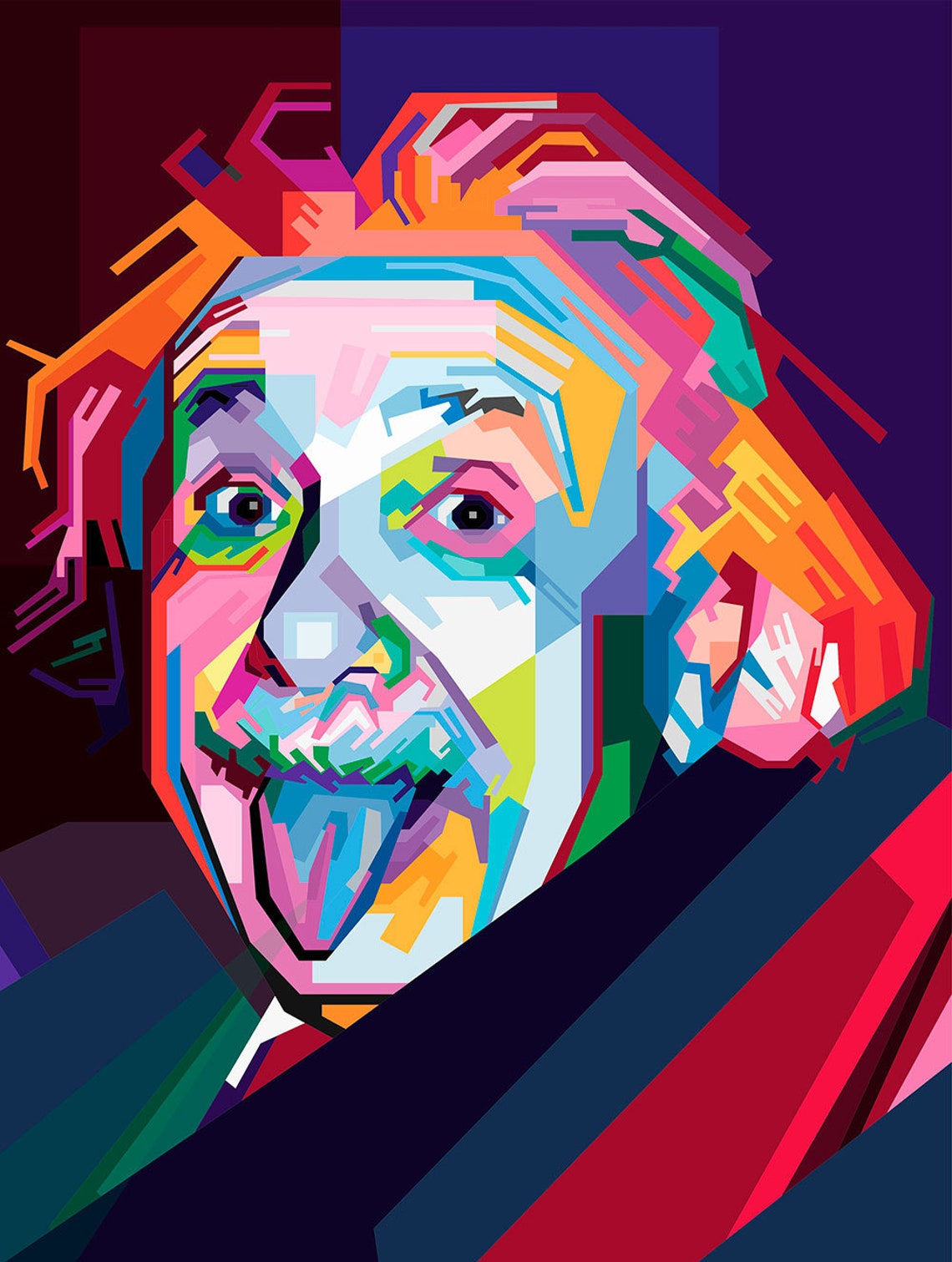 Albert Einstein canvas Albert Einstein portrait Painting on | Etsy