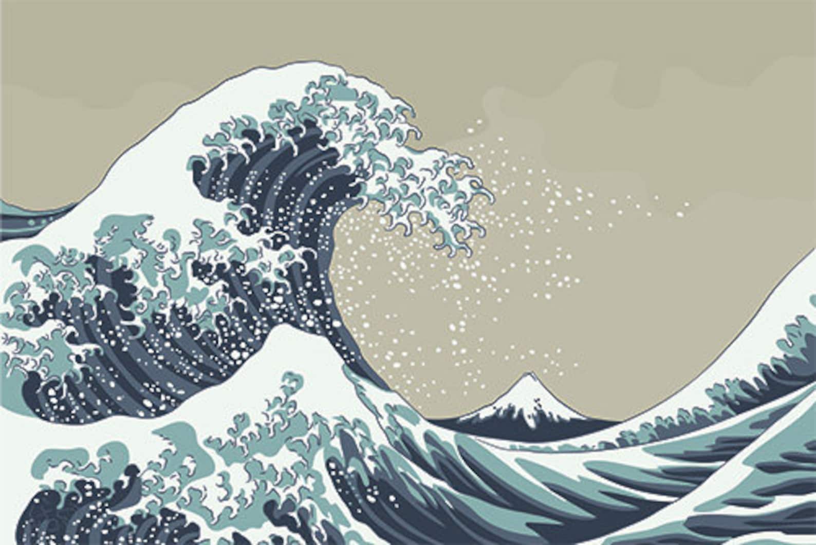 The Great Wave of Mount Fuji Great Wave art Great Wave print | Etsy