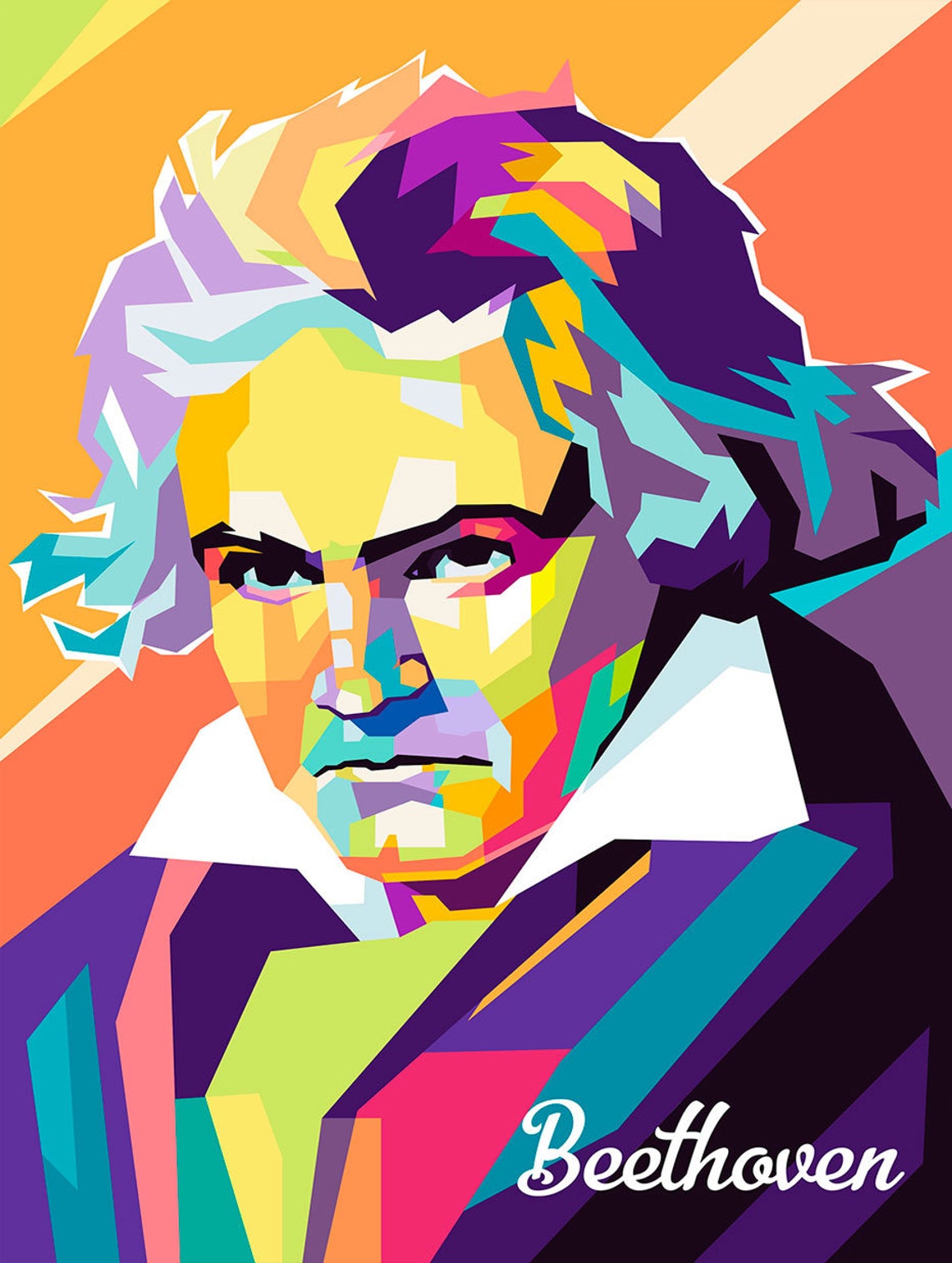 Ludwig Van Beethoven Beethoven Canvas Painting on Canvas Wall | Etsy