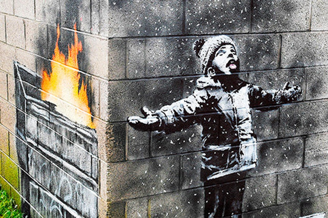 Graffiti snow Canvas wall art Street art mural Urban wall art | Etsy