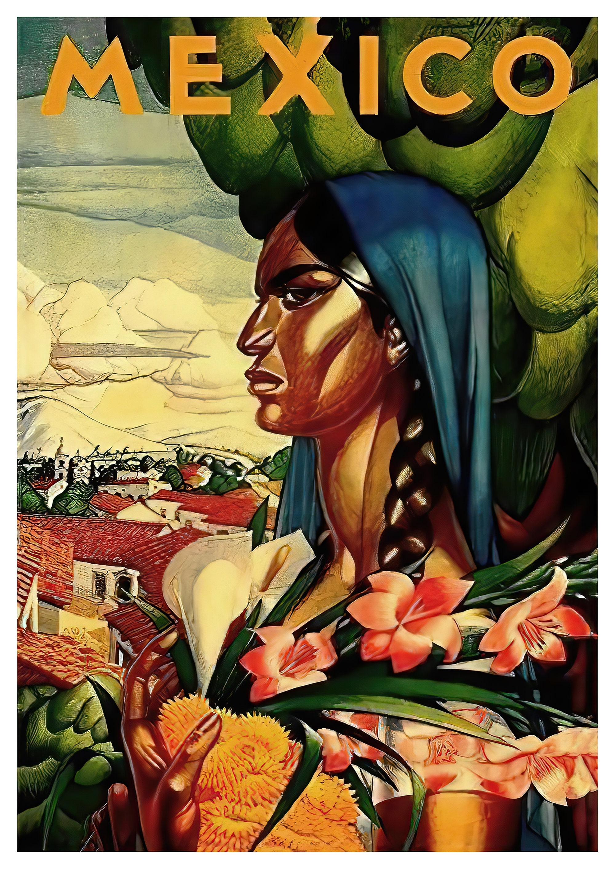 Mexico Travel Poster Mexican Poster Mexico Print INSTANT | Etsy