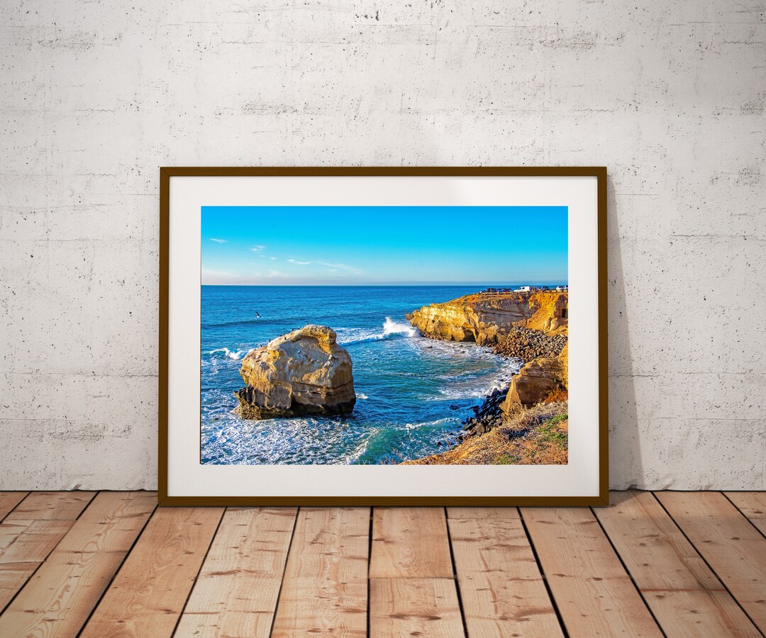 Smugglers Cove Photo, Sunset Wall Decor, Sunset Cliffs Photo, San Diego ...