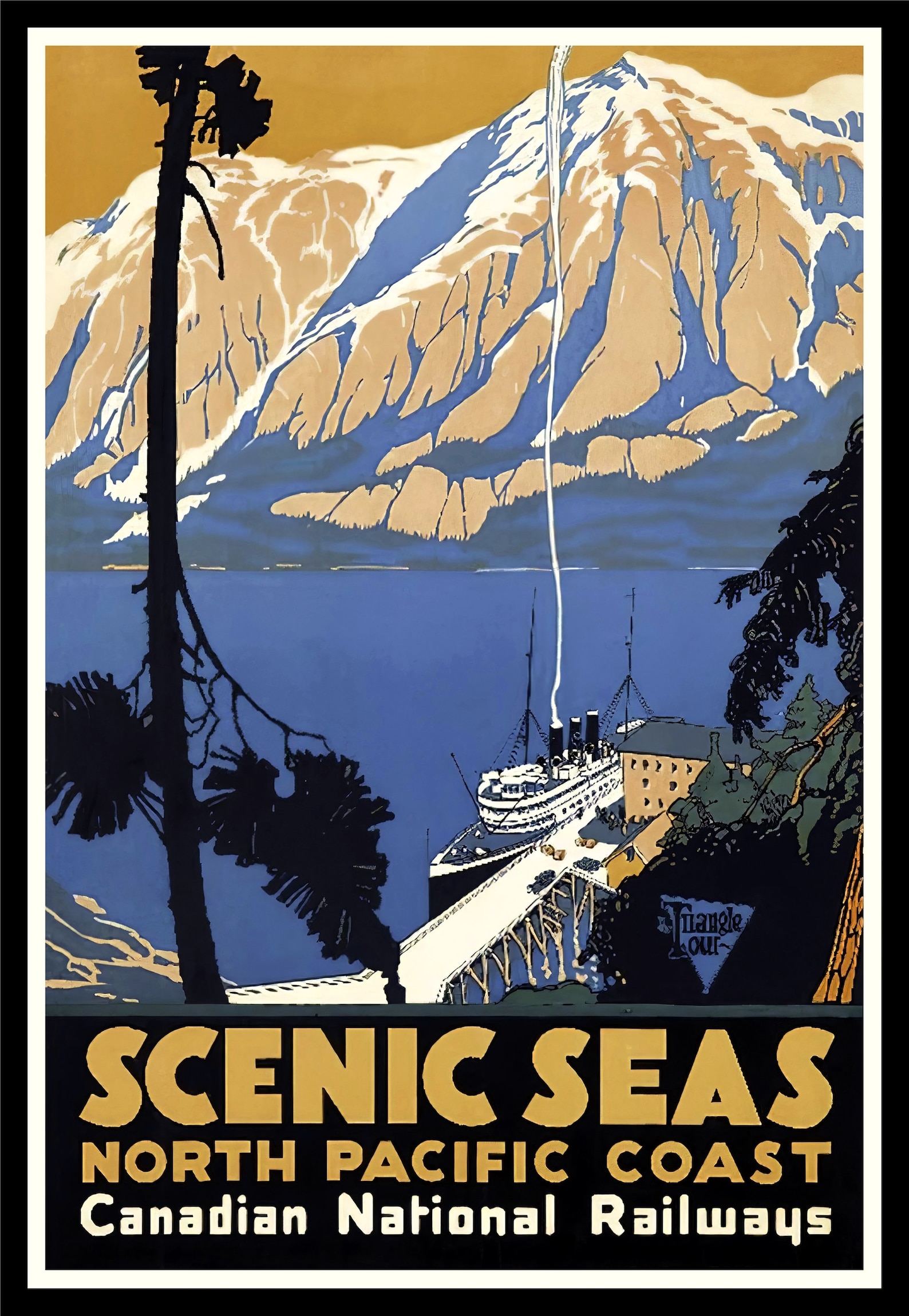 Canadian National Railway Poster Travel Poster Vintage 1927 | Etsy