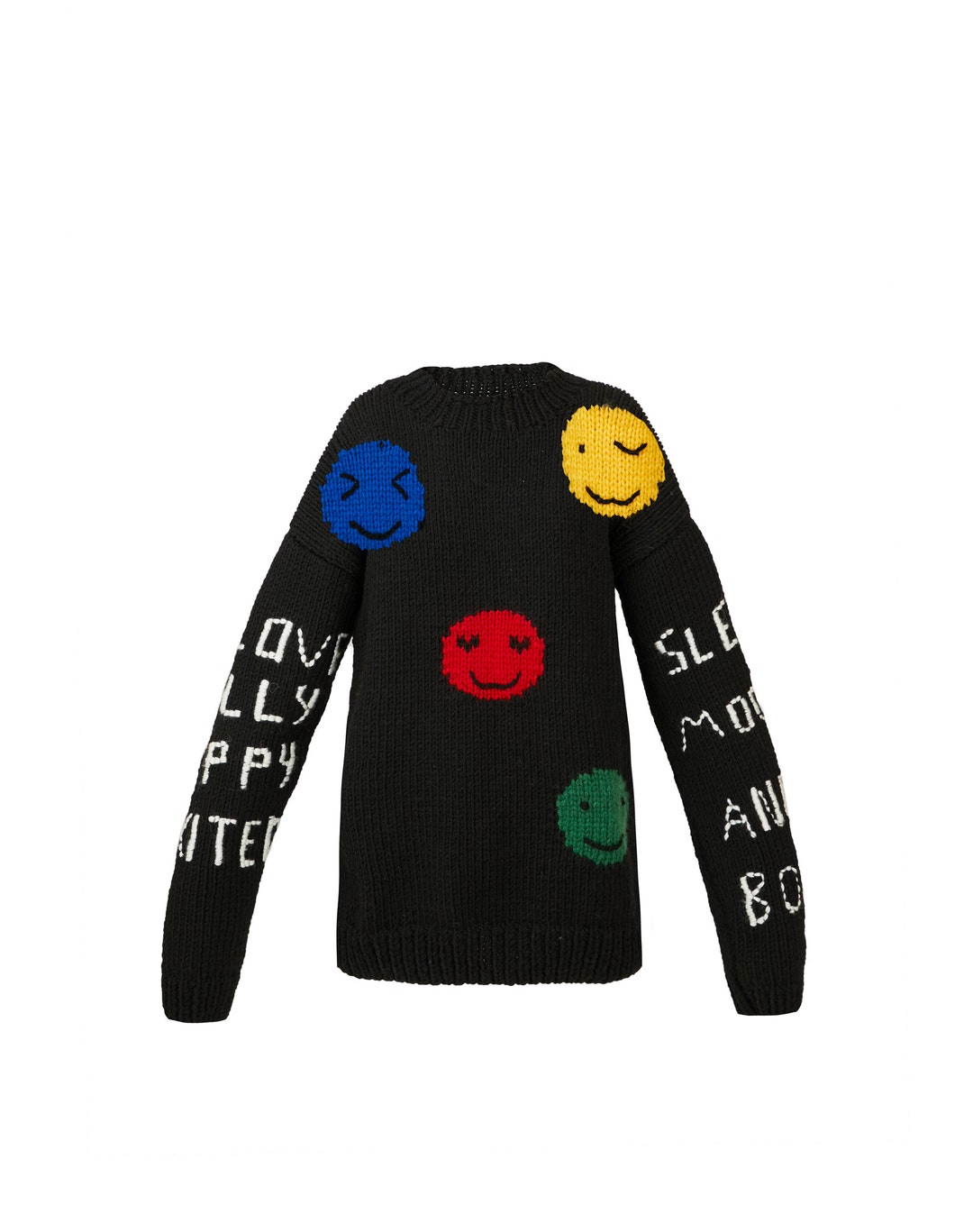 Black Sweater of Emotions and Emojis (made to Order) - Etsy