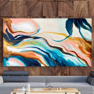 Colourful Abstract Painting Extra Large Painting Xl - Etsy