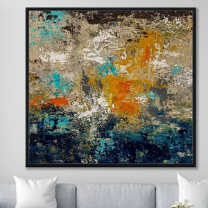Abstract Textured Wall Art Painting on Canvas for Room Wall Decoration ...