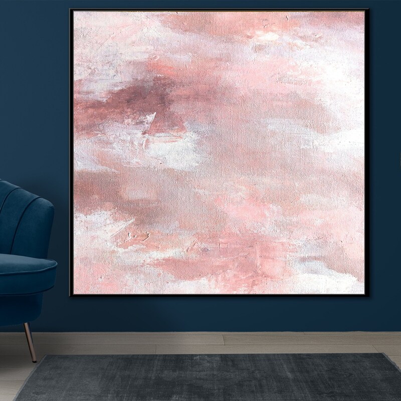 Pink Abstract Wall Art - Etsy UK