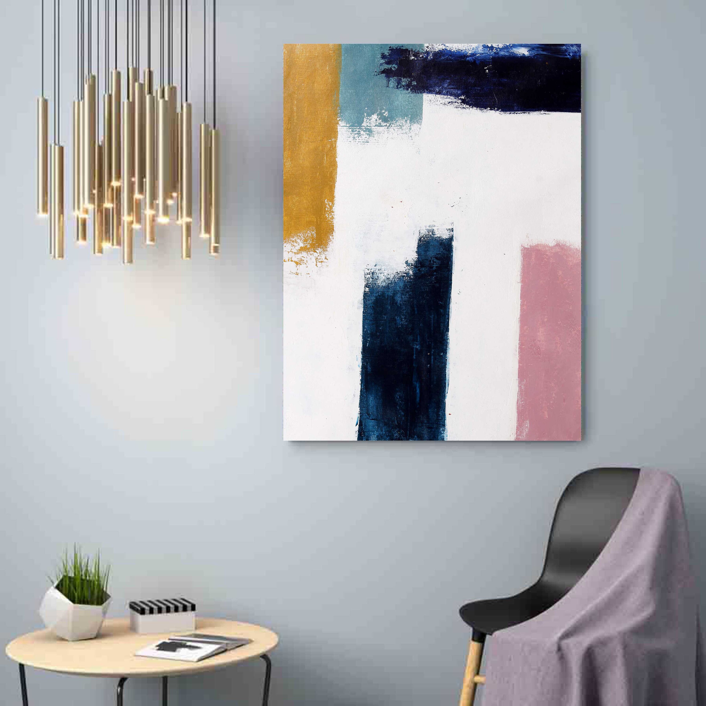 Abstract Painting Blue and Pink Abstract Painting Extra - Etsy
