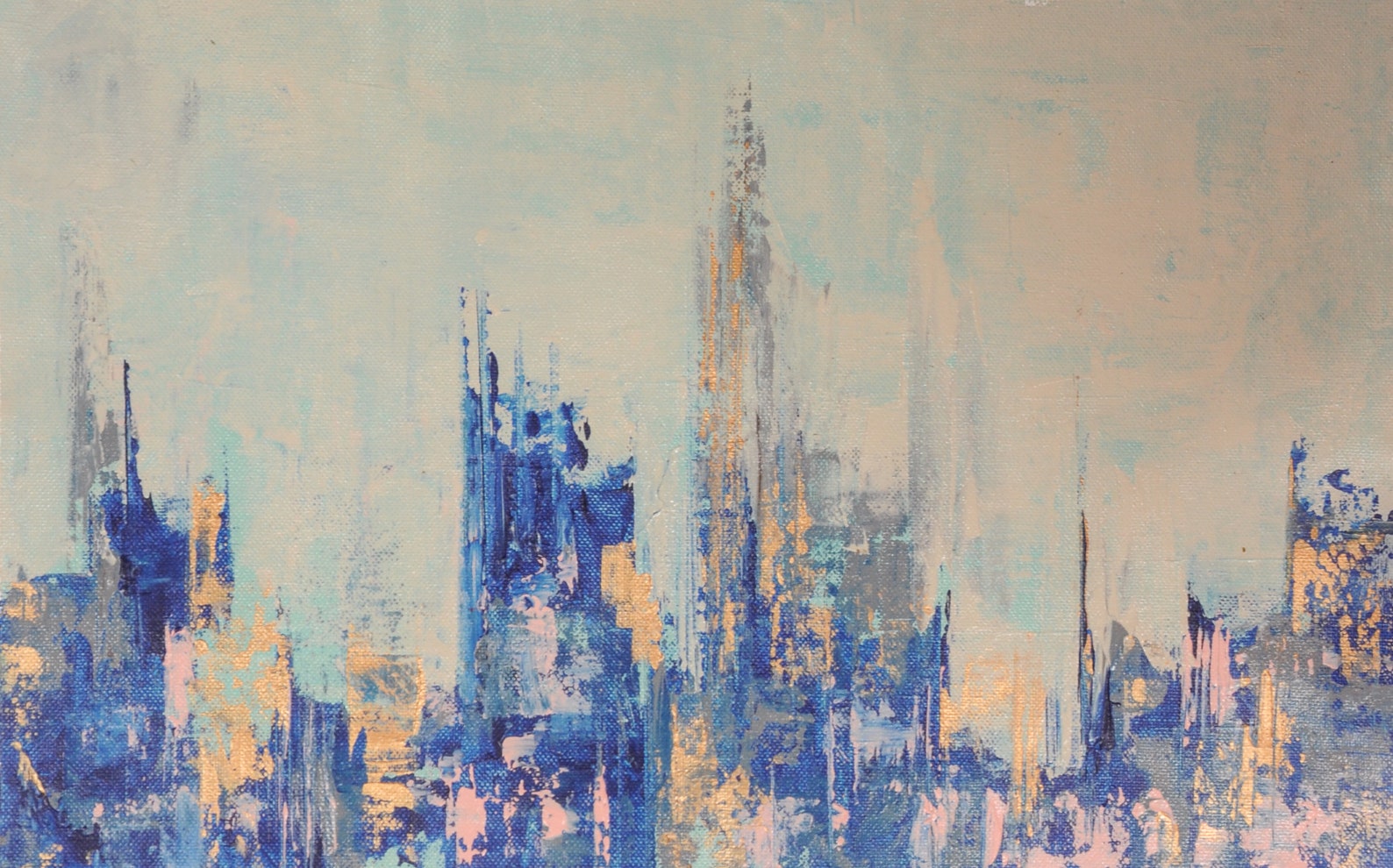 Abstract Painting Blue And Orange Abstract Painting Extra | Etsy