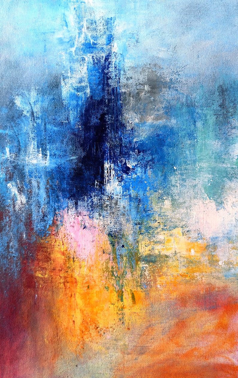 Colourful Abstract Painting Extra Large Painting Large Wall - Etsy