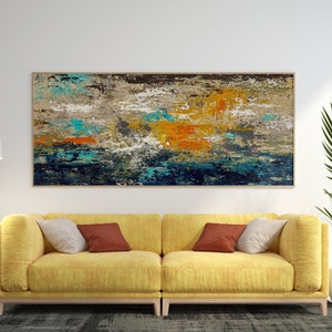 Abstract Textured Wall Art Painting on Canvas for Room Wall Decoration ...