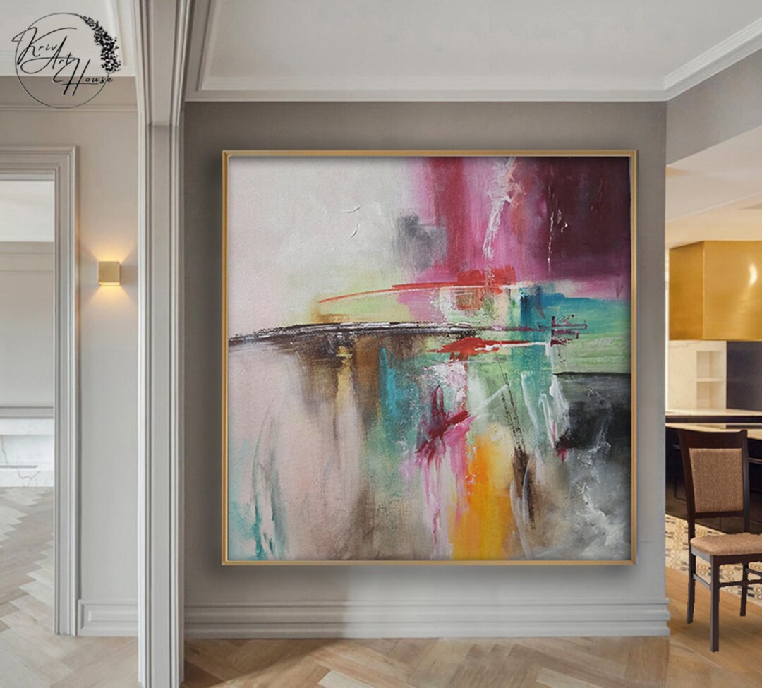 Abstract Canvas Painting, Extra Large Painting, Canvas Wall Art ...