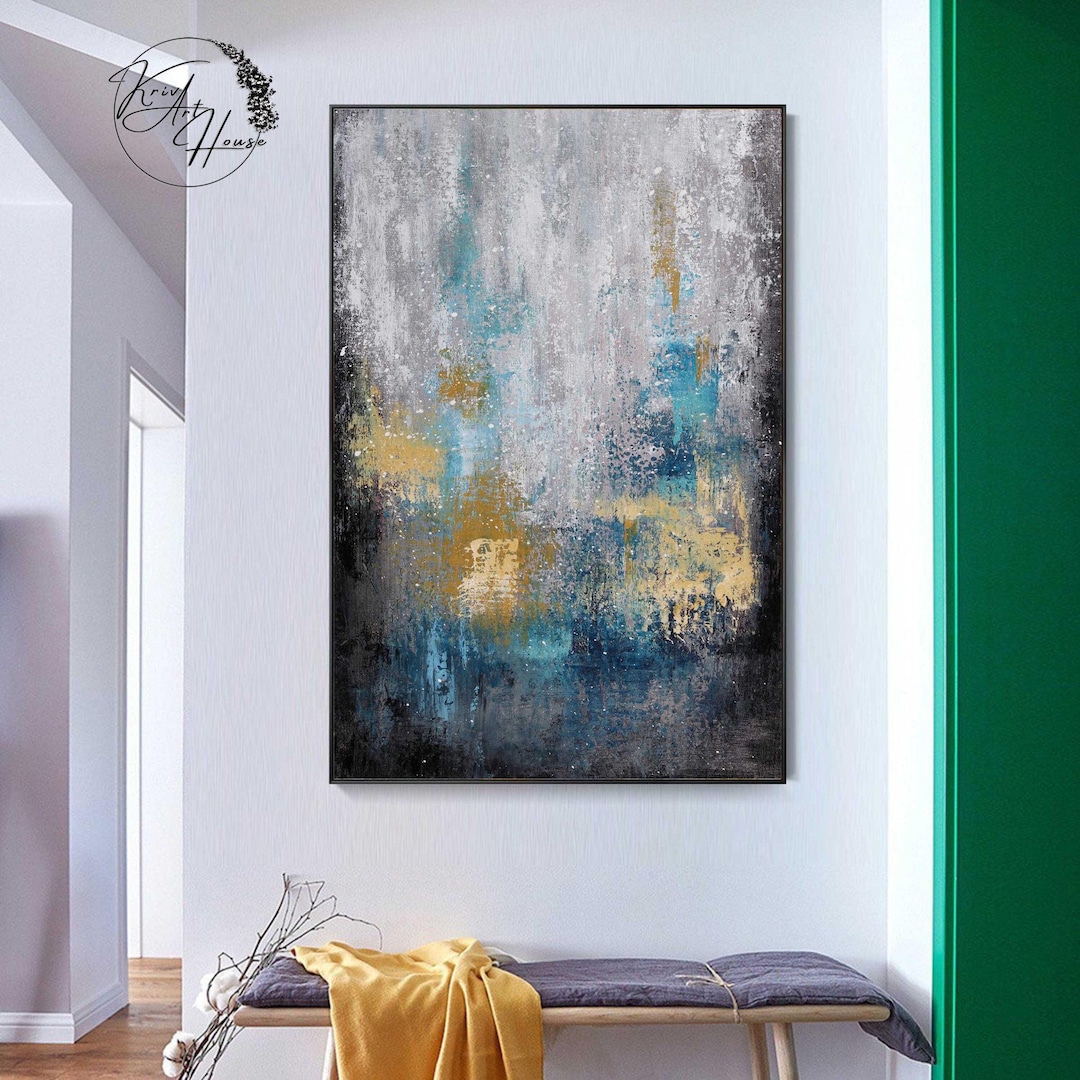 Oversized Abstract Art Painting, Wall Canvas Painting, Original ...
