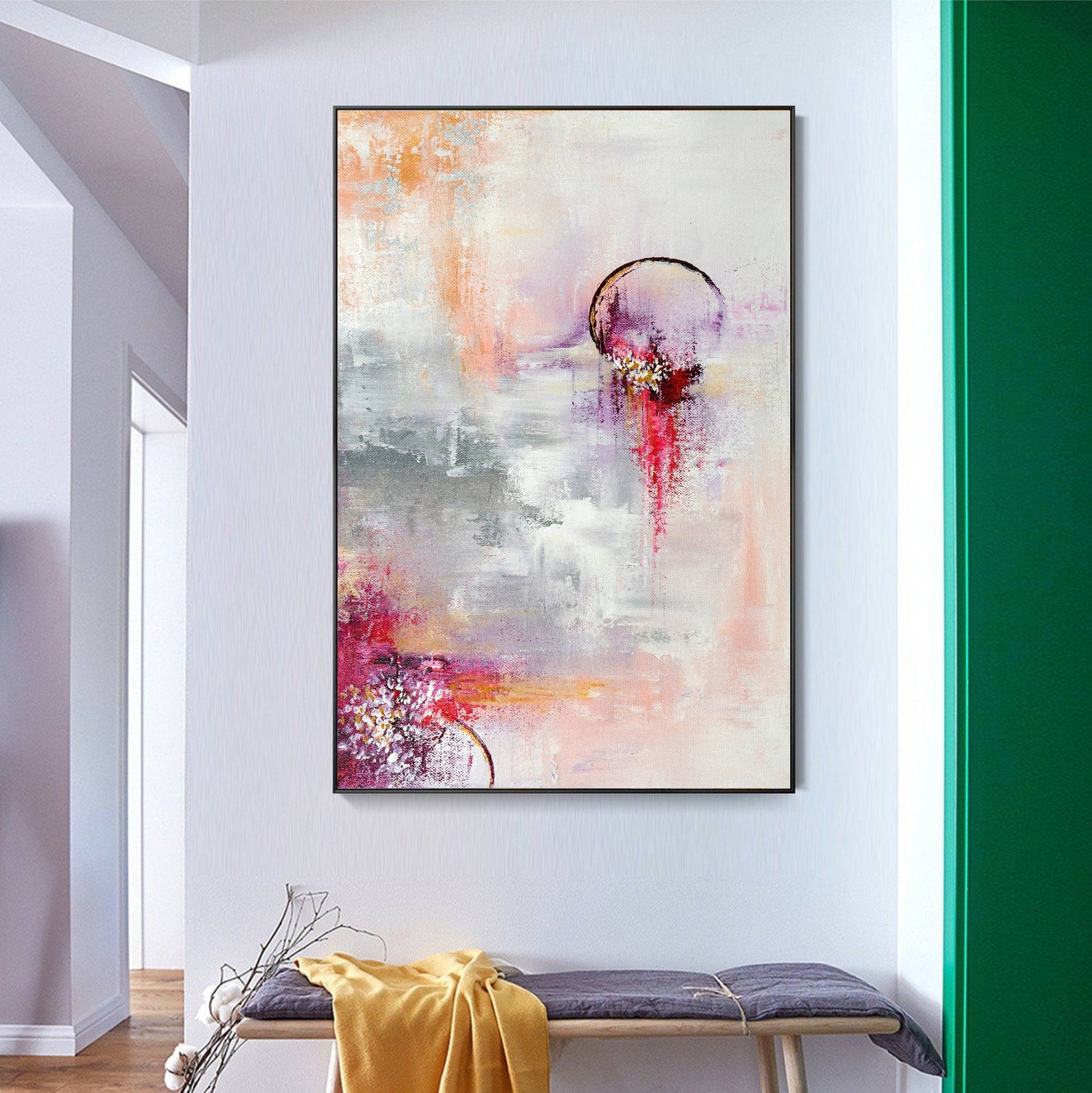 Textured Abstract Painting Large Acrylic Painting Original - Etsy