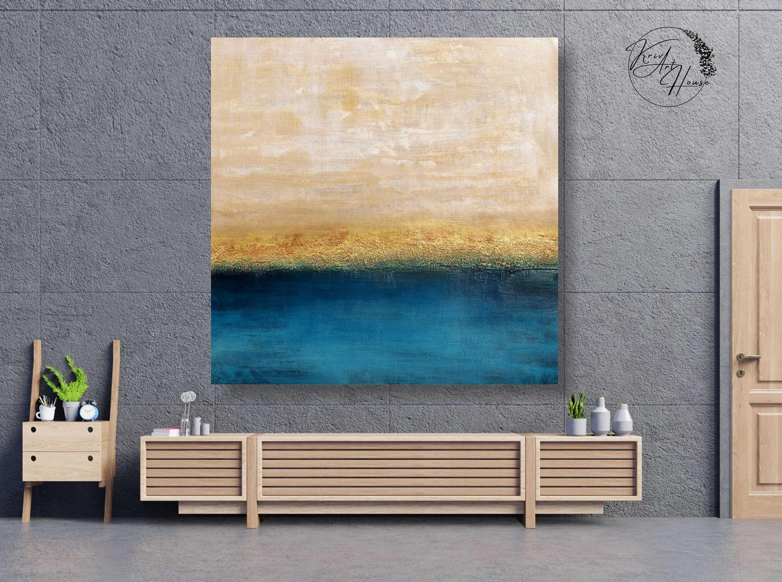 Acrylic Abstract Wall Art Paintings on Canvas Wall Decor Original Art ...