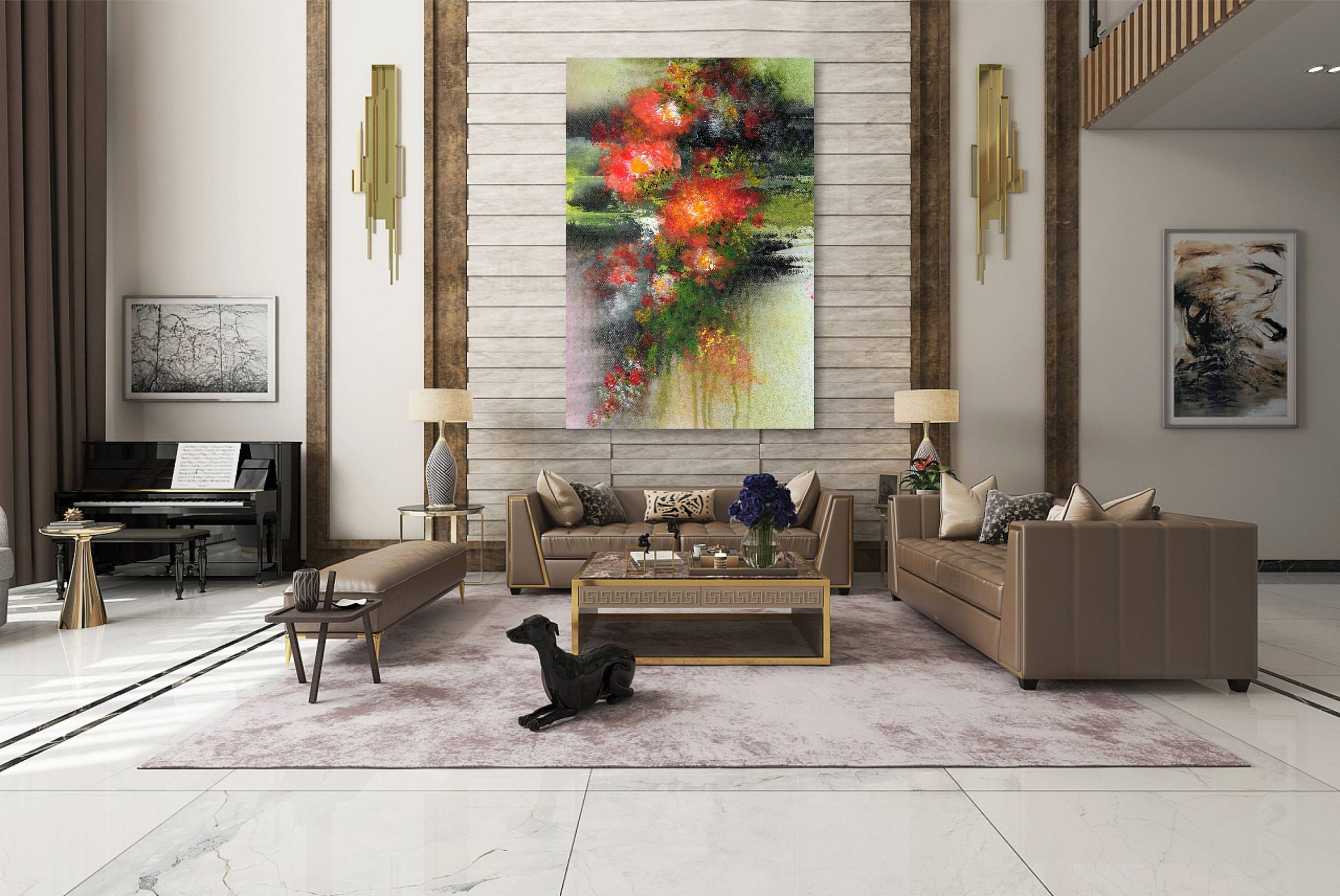 Modern Contemporary Artwork Extra Large Wall Art Original - Etsy UK