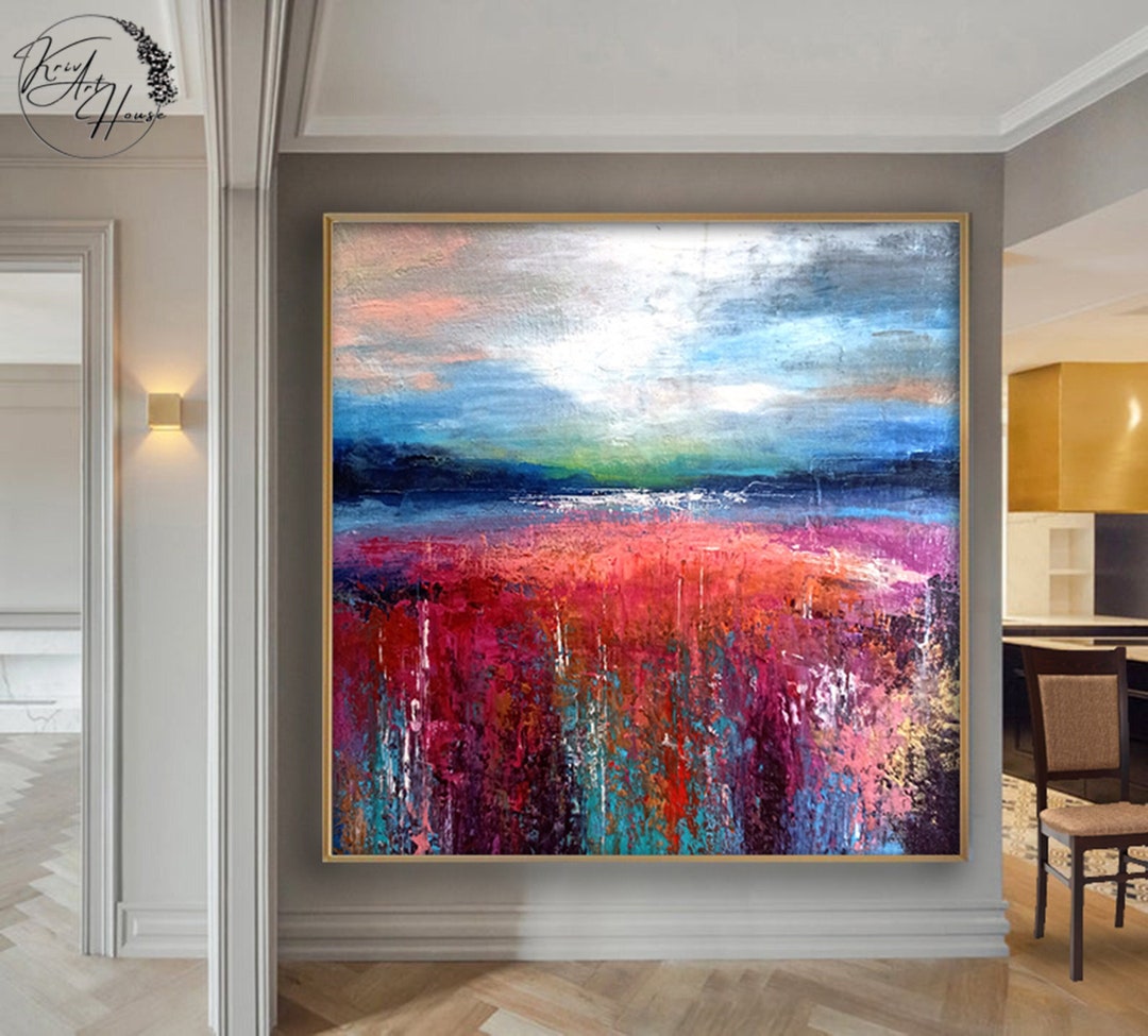 Oversize Abstract Painting, Abstract Canvas Painting, Contemporary Art ...