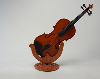 Wooden Violin Stand Cherry, Maple, Mahogany or Walnut - Etsy
