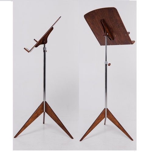 Wood Music Stand With Walnut Stain Finish 40 - Etsy